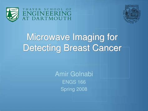 Ppt Microwave Imaging For Detecting Breast Cancer Powerpoint