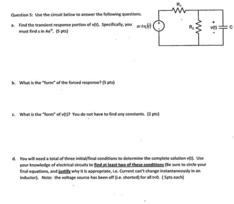 Solved R Question S Use The Circuit Below To Answer The Chegg Com