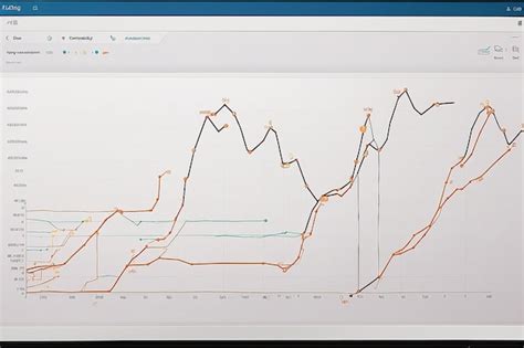 A Computer Screen With A Graph And The Word Data On It Premium Ai Generated Image