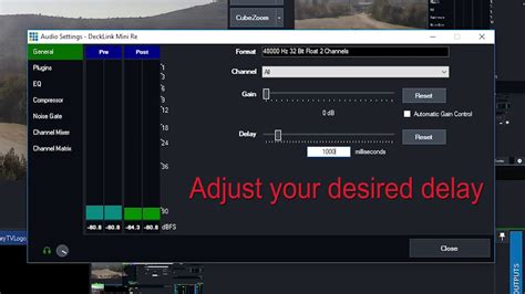 How To Audio Delay In Vmix Youtube
