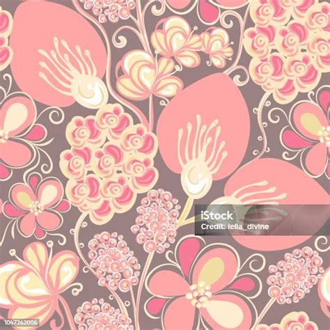 꽃의 완벽 한 패턴입니다 손으로 그려 크리에이 티브 꽃 꽃과 다채로운 예술 배경입니다 초록 허브 0명에 대한 스톡 벡터 아트 및 기타 이미지 Istock