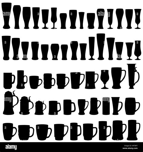 Pint Glass Silhouette Vector