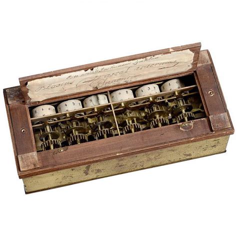 Rare Six Digit Pascaline Calculator By B Pascal Lot 12 Rare Six Digit Pascaline Calculator By B Pascal Lot 12