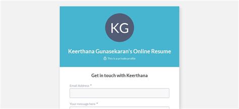 Keerthana Gunasekaran Online Resume Craftmycv