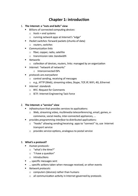 Introduction Computer Networking Chapter 1 Introduction The Internet