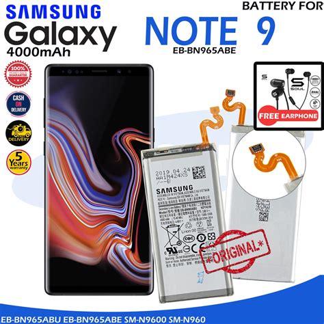 Samsung Galaxy Note 9 Battery Model Eb Bn965abu Eb Bn965abe High