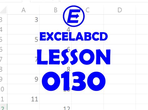 Lesson130 Paste Special With Skip Blanks In Excel Excelabcd