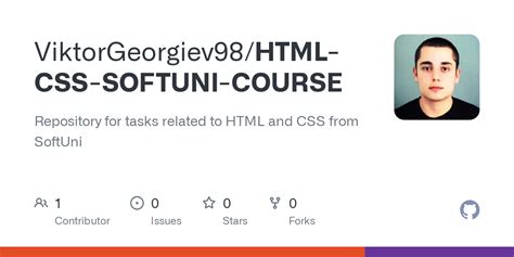 Github Viktorgeorgiev98html Css Softuni Course Repository For Tasks