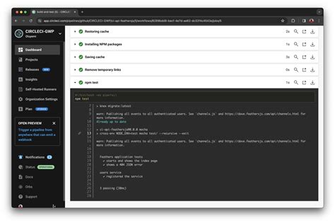 automating testing for feathersjs applications circleci