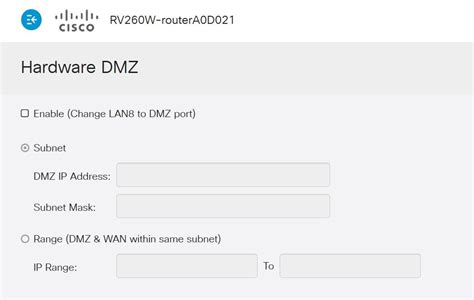 DMZ Options For RV160 RV260 Routers Cisco