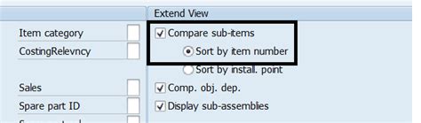 Bom Comparison Cs14 With Sub Items Sap Community