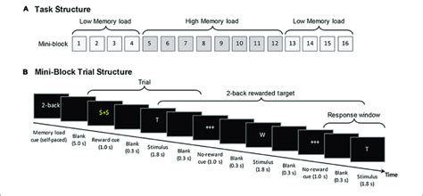 Schematic Diagram Of The Reward Modulated N Back Working Memory Task