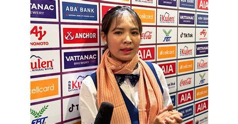 កីឡាការិនី ប៊ីយ៉ាការ៉ុម ស្រួង ភាវី សម្តែងអារម្មណ៍រំភើប ក្រោយប្រកួតឈ្នះកីឡាការនីវៀតណាម ដោយពិន្ទុ