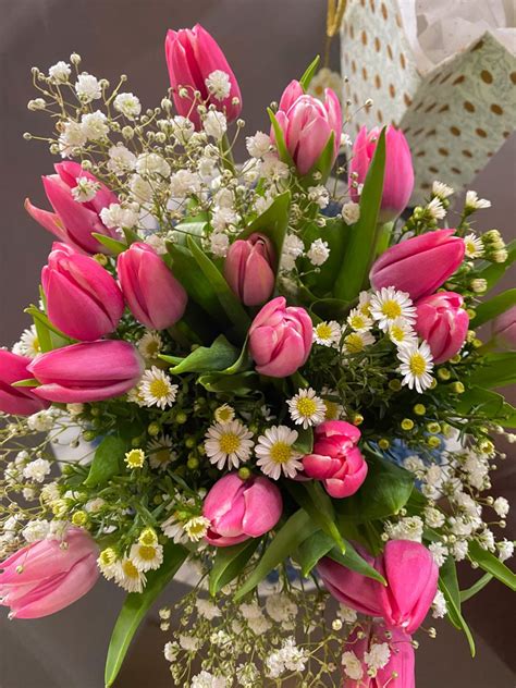 Pink Tulip Bouquet For Stunning Floral Arrangement