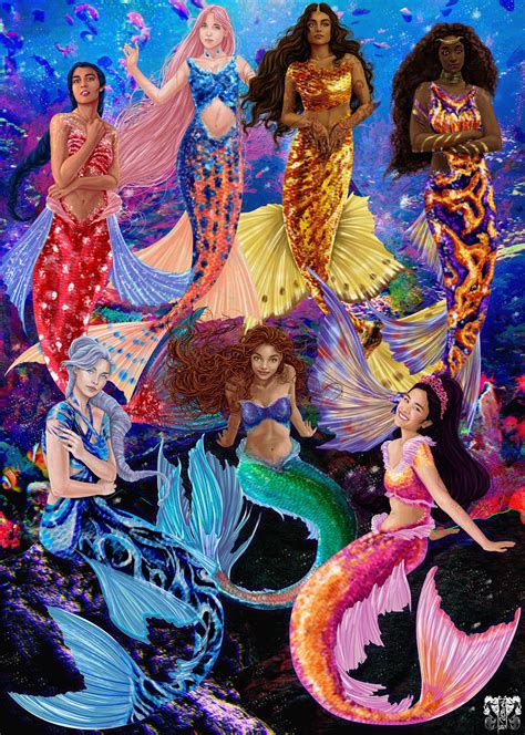 The Daughters Of Triton By Jonas Braga Rimaginarymerfolk