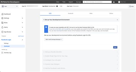 enabling facebook login exohome™ documentation