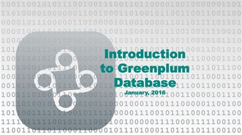 Introduction To Greenplum Pdf