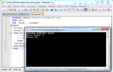 Fungsi Percabangan Pada Pascal Cahaya Pengetahuan