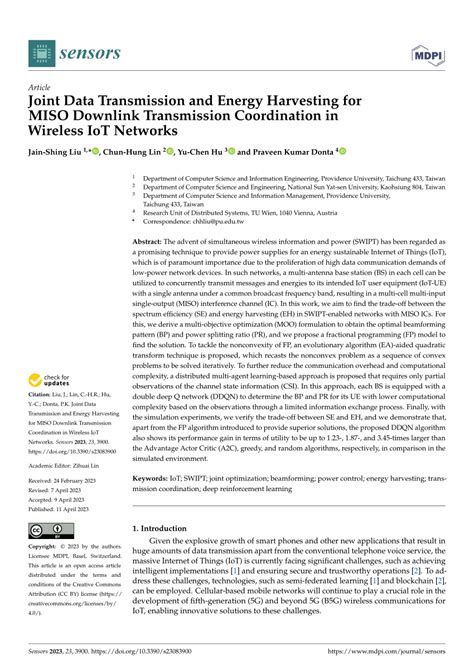 Pdf Joint Data Transmission And Energy Harvesting For Miso Downlink
