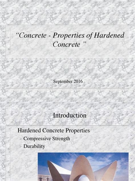 Lecture 6 Properties Of Hardened Concrete Pdf Concrete Materials