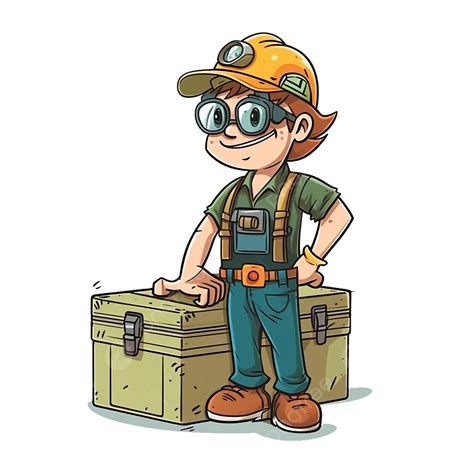 工程師日工程師工具箱卡通 工程師日 工具箱 卡通素材圖案，psd和png圖片免費下載