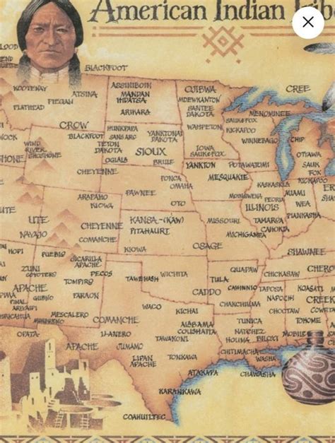 Native American Tribes Map Artofit