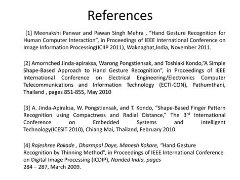 hand gesture recognition using image processing ppt