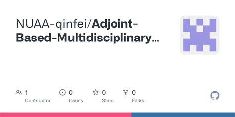 github nuaa qinfei adjoint based multidisciplinary design optimized