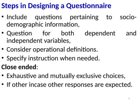 Questionnaire Designingquestionnaire Designingquestionnaire