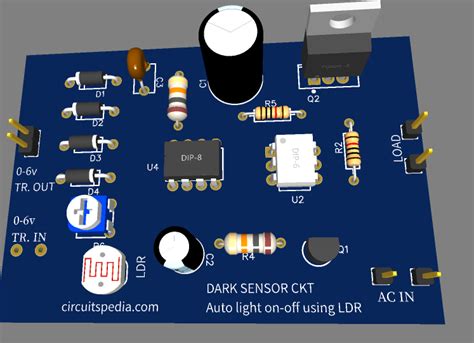 Ldr Circuit Diagram LDR Sensor Circuit Darkness Circuit Using Comparator