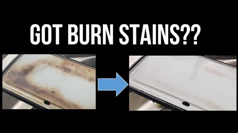 Like Magic Clean Ceramic Griddle Pan Burn Stains Youtube