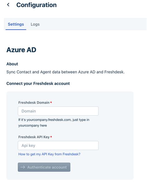 The Azure Active Directory Connector App Freshsales