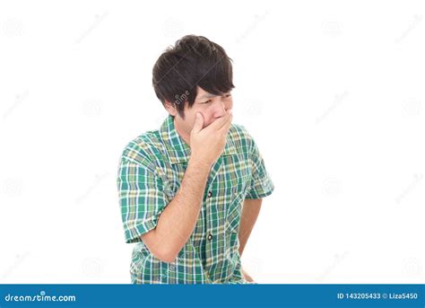 Man Throwing Up Stock Image Image Of Japanese Frustration 143205433