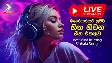 මනෝපාරකට සුපිරි හිත නිවන ගීත එකතුව Best Mind Relaxing Sinhala Songs Live Stream 01 Youtube