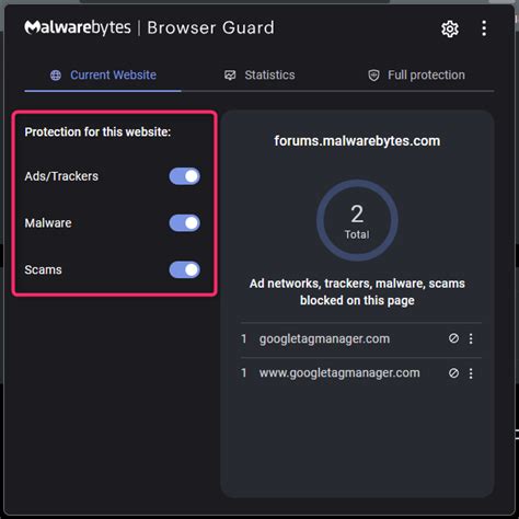 Local Files Blocked By Malwarebytes Browser Guard Firefox