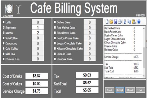 Café Billing System In C With Full Source Code Sourcecodester