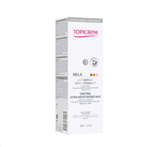Topicrem Mela Ultra Moisturizing Unifying Milk 200ml