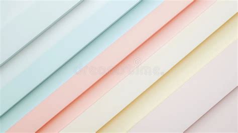 Abstract Image Featuring A Diagonal Arrangement Of Paper Strips In Soft Pastel Colors Creating