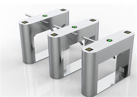 Qr Barcode Biometric Fingerprint Tripod Turnstile Gate For Pedestrian