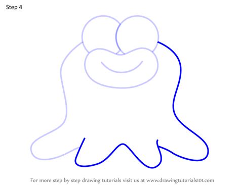 How To Draw Sweeney Blob From Moshi Monsters Moshi Monsters Step By Step DrawingTutorials Com