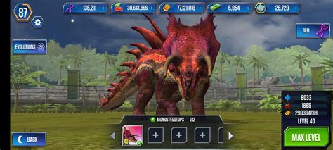 Finally Maxed Monostegotops And Im One Step Closer To A Balanced Team R Jurassicworldapp