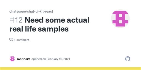 Need Some Actual Real Life Samples · Issue 12 · Chatscopechat Ui Kit