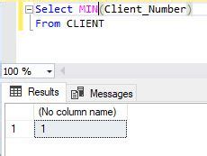 Microsoft SQL Server Sample Code MIN