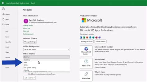 How To Enable Dark Mode In Excel The Ultimate Guide EasyClick AcademyEasyClick Academy