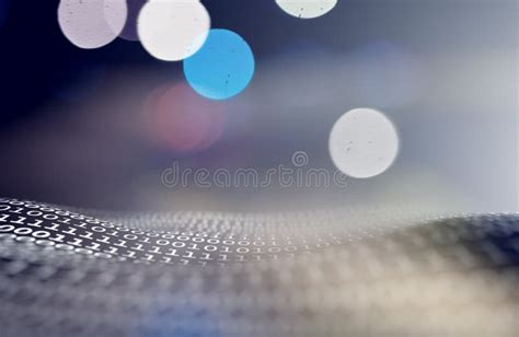 Binary Code Close Up Design3d Rendering Stock Illustration