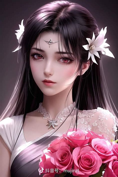 Donghua Girl Chinese Art Painting 2 Girl Perfect World Portrait Girl