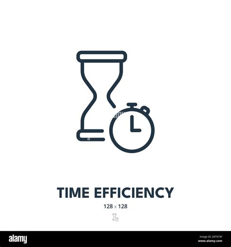Time Efficiency Icon Productivity Effectiveness Performance