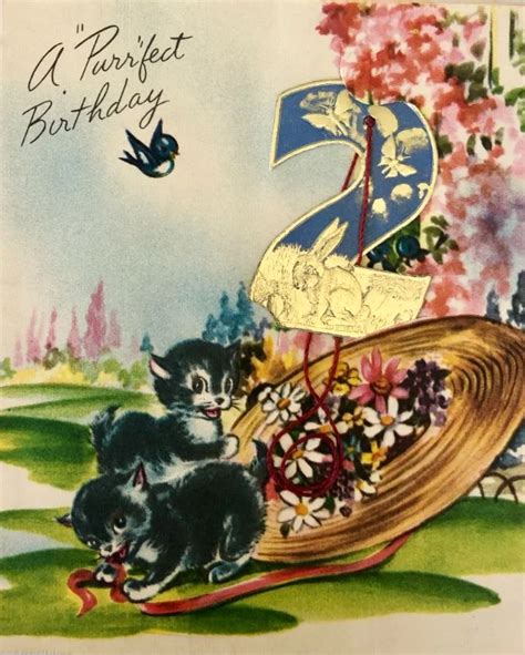 Lovely Birthday Cards In The 1950s ~ Vintage Everyday