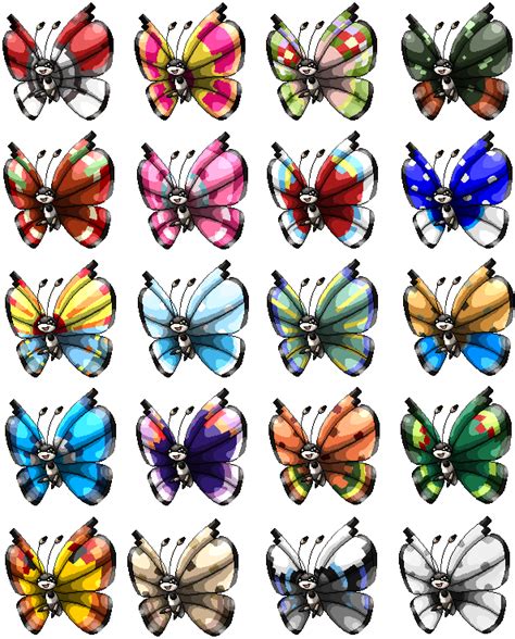 Vivillon Patterns Shiny