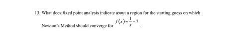 Solved What Does Fixed Point Analysis Indicate About A Chegg